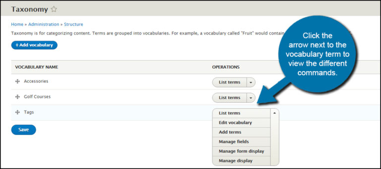 How to Manage an Existing Vocabulary in Drupal - WIREDGORILLA