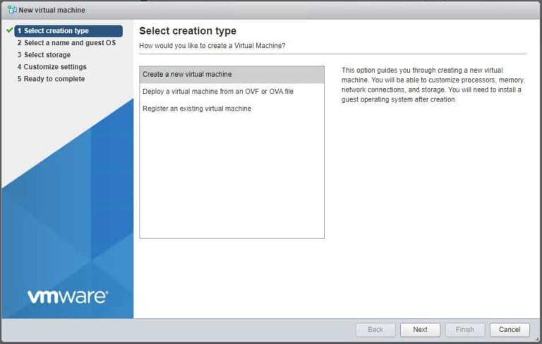 How To Create Virtual Machines With Vmware Esxi 7 Gui And Powercli Wiredgorilla