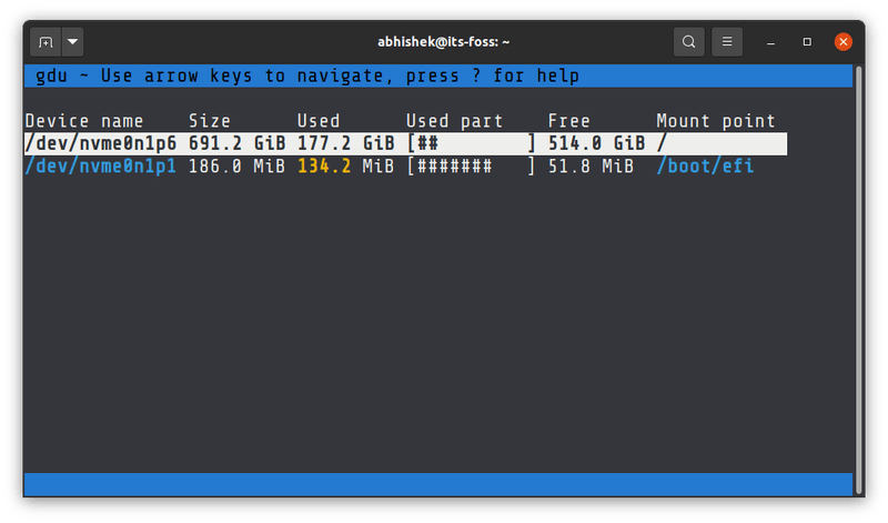 use-gdu-for-a-faster-disk-usage-checking-in-linux-terminal-wiredgorilla