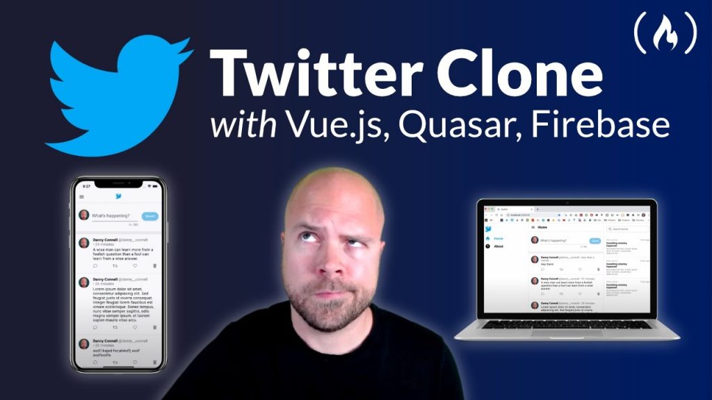 Create a Twitter Clone with Vue.js, Quasar Framework & Firebase for iOS, Android, Mac & Windows ...