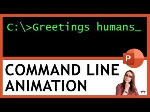 Command Line with Blinking Cursor Animation Effect in PowerPoint ...