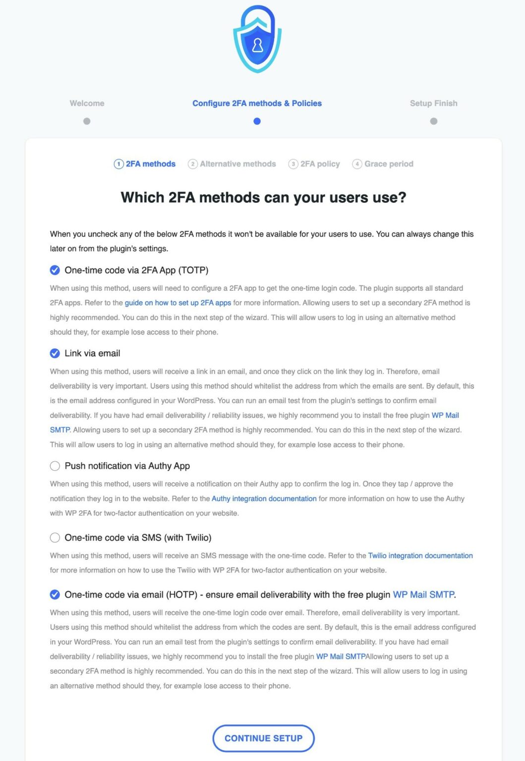 How To Set Up Wordpress Two Factor Authentication Wp 2fa Review