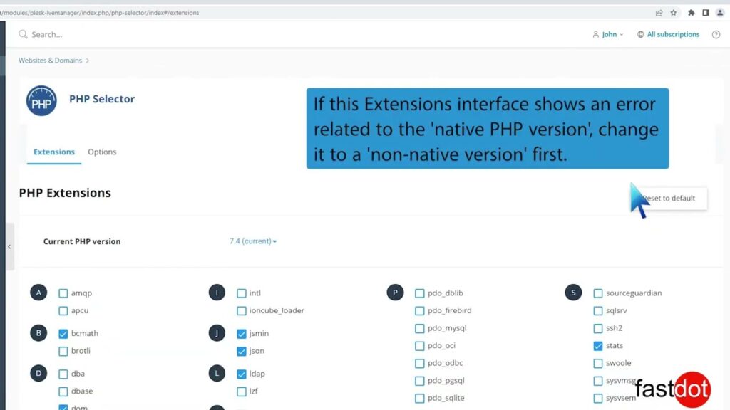 How to Enable ionCube Loader using CloudLinux Selector in Plesk Fastdot - WIREDGORILLA
