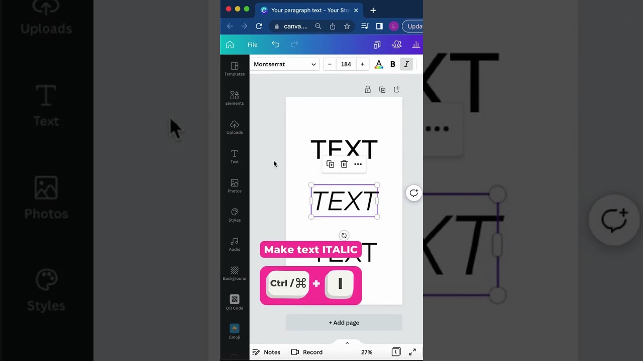 7 Canva Keyboard Shortcuts for Text Editing! - WIREDGORILLA
