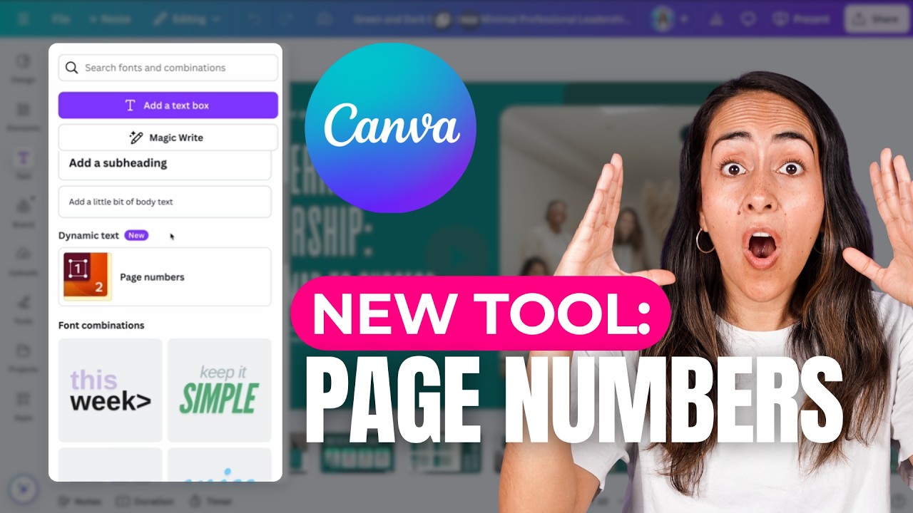 How to Add Page Numbers in Canva – New FREE Feature! - WIREDGORILLA