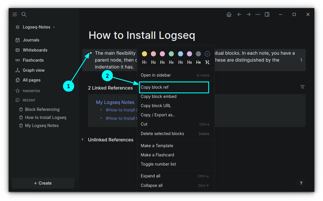 Exploring Pages, Links, Tags, and Block References in Logseq - WIREDGORILLA