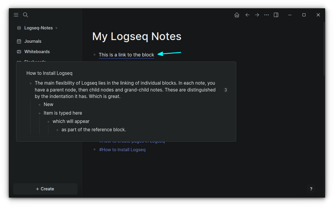 Exploring Pages, Links, Tags, and Block References in Logseq - WIREDGORILLA