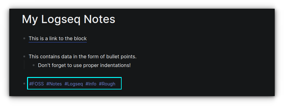 Exploring Pages, Links, Tags, and Block References in Logseq - WIREDGORILLA