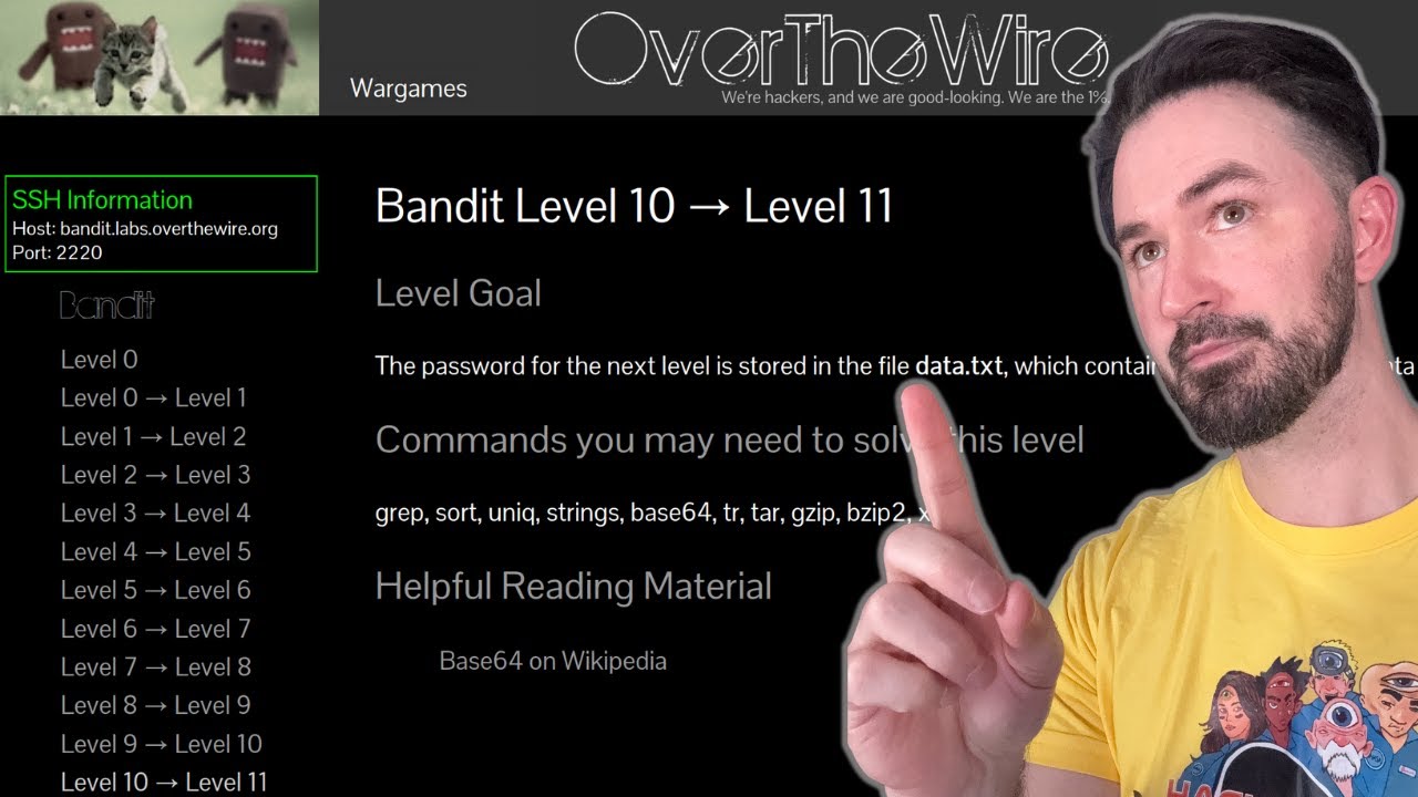 OverTheWire Bandit Walkthrough | Get Started with Capture the Flags (CTFs) - WIREDGORILLA