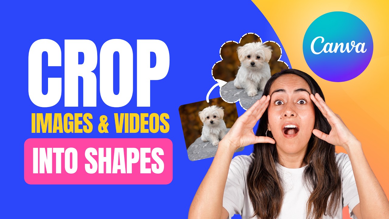 How to Crop Photos & Videos into SHAPES | Canva Tutorial for Beginners - WIREDGORILLA