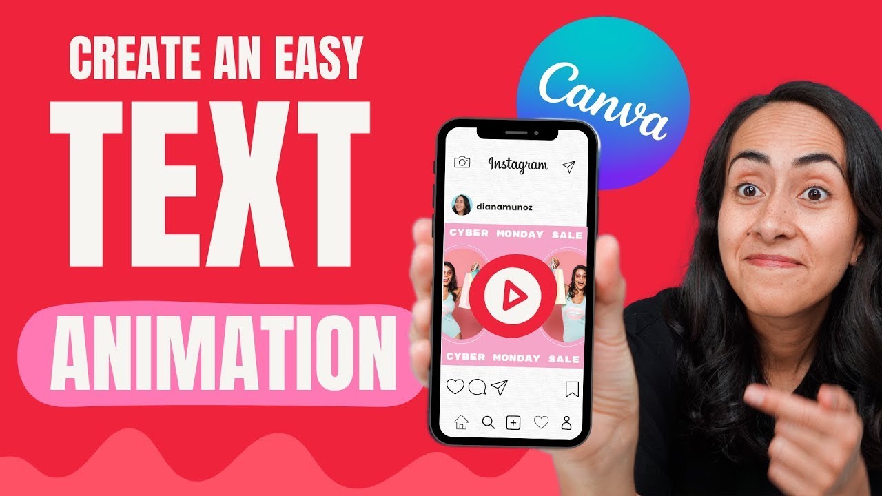 Make that TEXT Blink! 👁 2 Cool Animated Designs you can make with text Effects in Canva ...