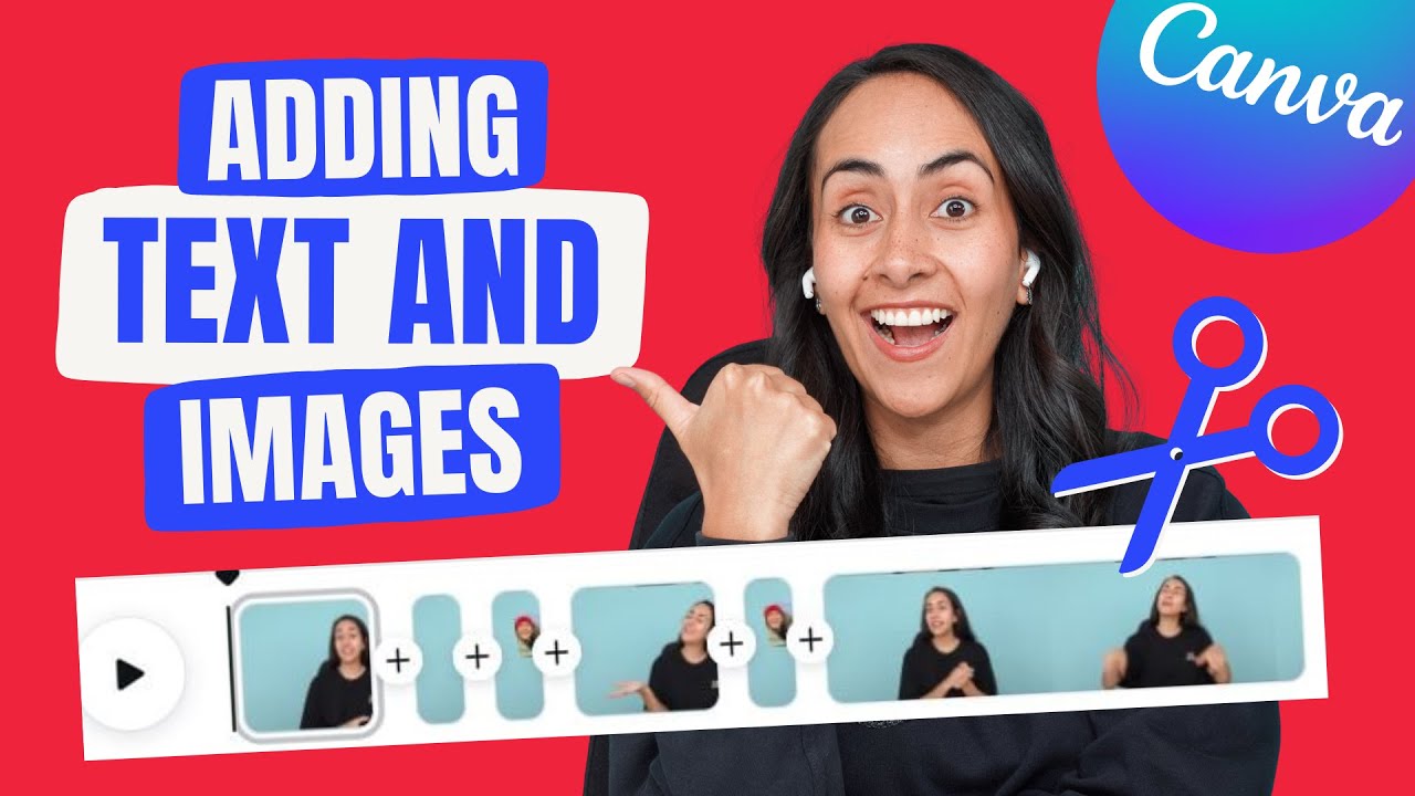 How to Insert a PICTURE and TEXT in a VIDEO for FREE | Canva Tutorial ...