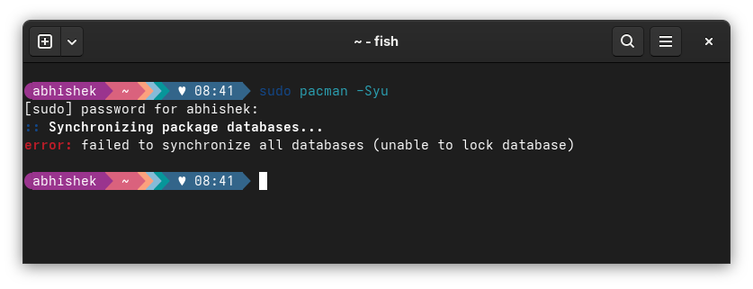Fixing Failed To Synchronize All Databases Pacman Error In Arch Linux